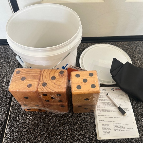 Rally and Roar | Toys | Brand New Giant Backyard Wood Dice Set Wooden ...